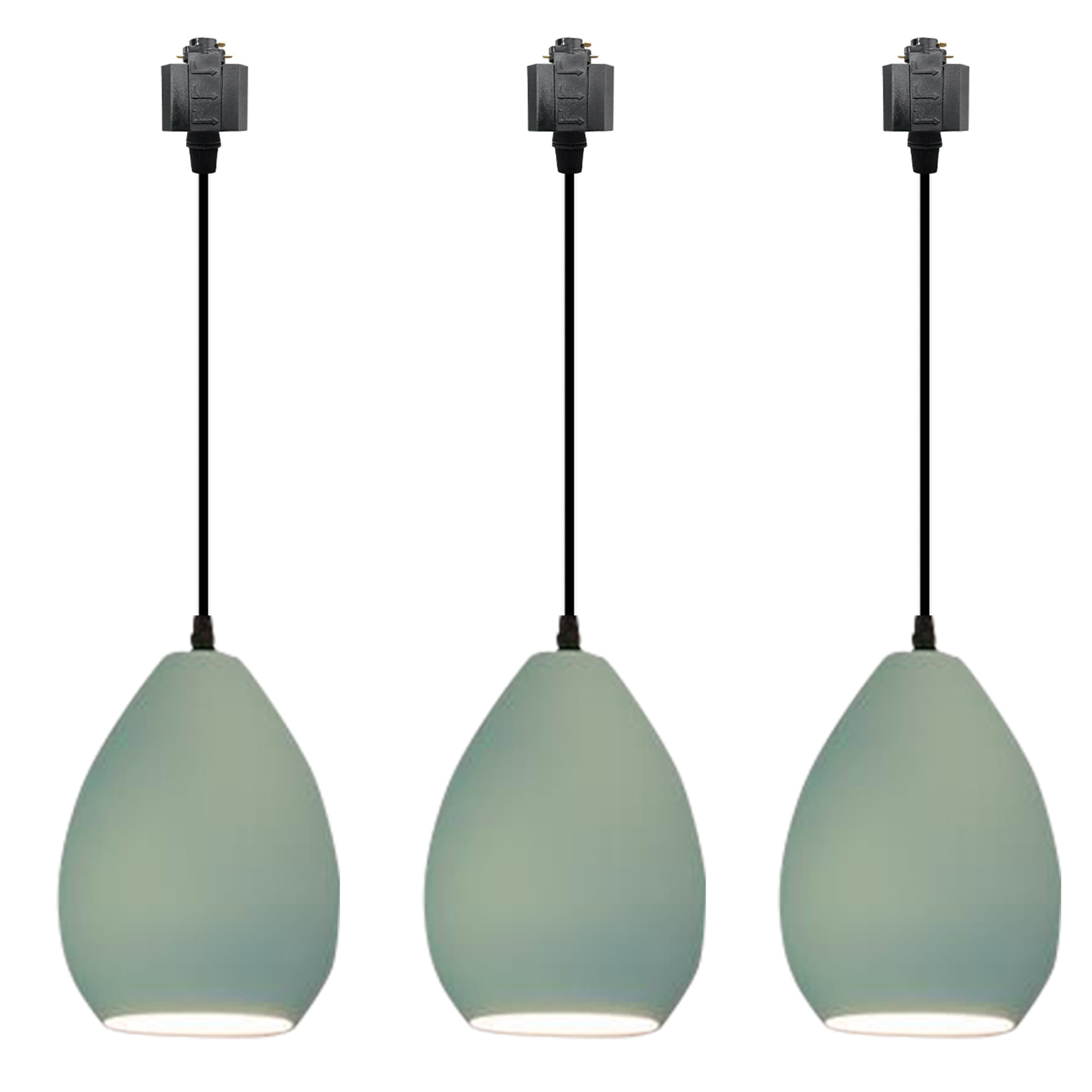 Kiven H Track Pendant Lightning, 3 Lights Modern H Track Lighting Iron ...