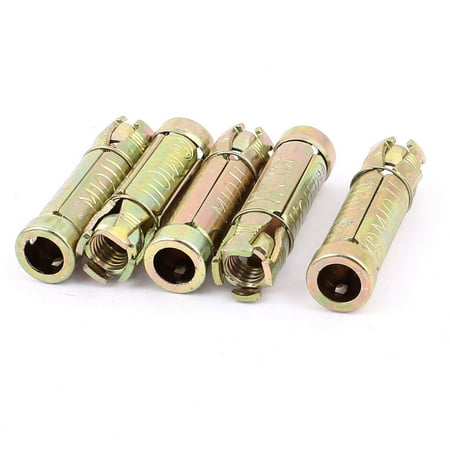 5pcs M10 Threaded Galvanized Carbon Steel Expansion Bolt Lead Sleeve ...