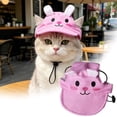 Chenglor Cute Cat Hat with Leaking Ear Summer Sun Hat for Pets New ...