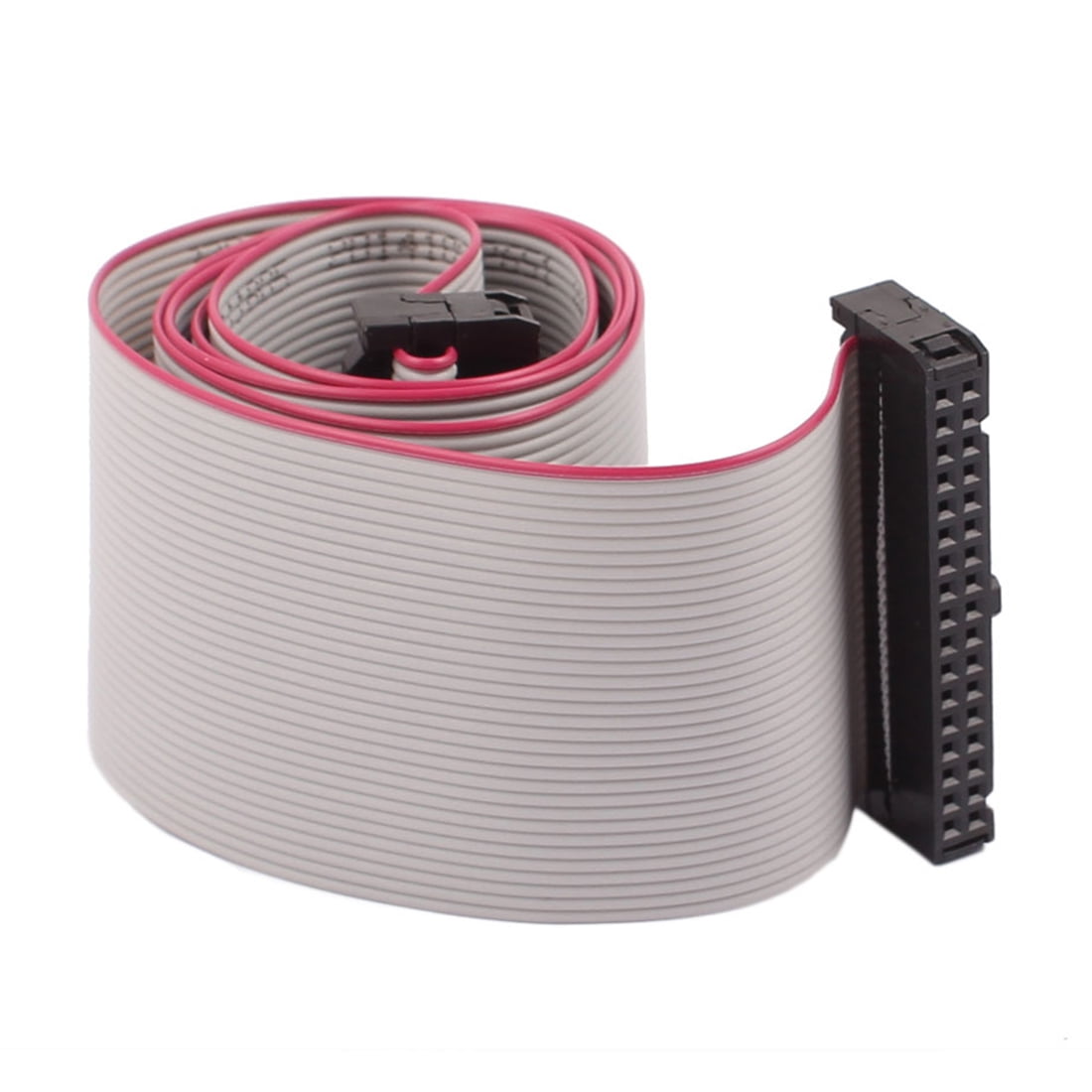 34P 34 Way 2.54mm Pitch F/F IDC Extension Flat Ribbon Cable Gray 66cm ...