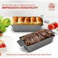 Perlli 2-in-1 Meat Loaf Pan with Drain Tray Insert Non-Stick Coating ...