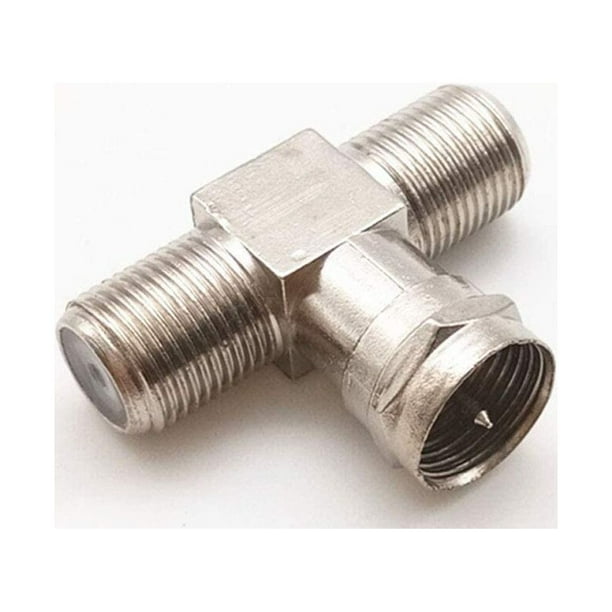 2pcs F Type RG6 Coax Cable Splitter Combiner Adapter Connecter for TV ...