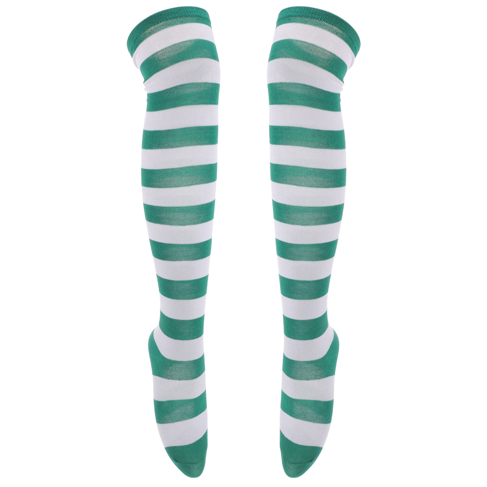 Click here for Shisuyan Pair Of Womens Green And White Wide Strip... prices