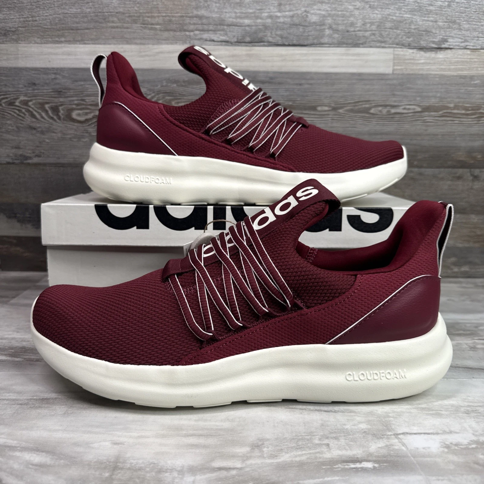 Adi-das Men's Lite Racer Adapt 7.0 Running Shoe Burgundy/Shadow Red ...