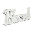 Rustic Blessed Sign, White Wooden, 15" for Tabletop & Wall, Farmhouse ...