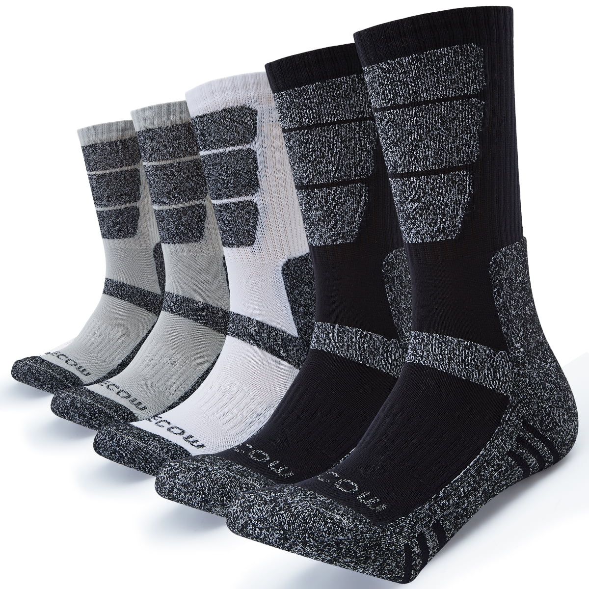 KEECOW Hiking Socks for Women Men Running Socks Ankle Quarter Cushion ...