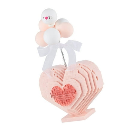 Heart Building KitHeart Building Blocks Pink Heart Building Set Heart ...