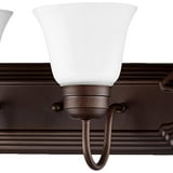 Quorum Lighting - Four Light Vanity - 4 Light Bath Vanity in Quorum ...