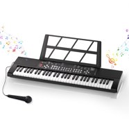 61 Key Music Electronic Keyboard: Portable, Rechargeable, Organ ...