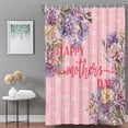 Bathroom Shower Curtain Mother's Day Carnation Blossom Floral ...
