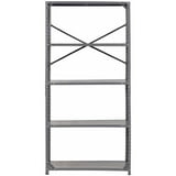 Edsal 36"W x 12"D x 72"H 5-Shelf Steel Shelving, Grey - Walmart.com