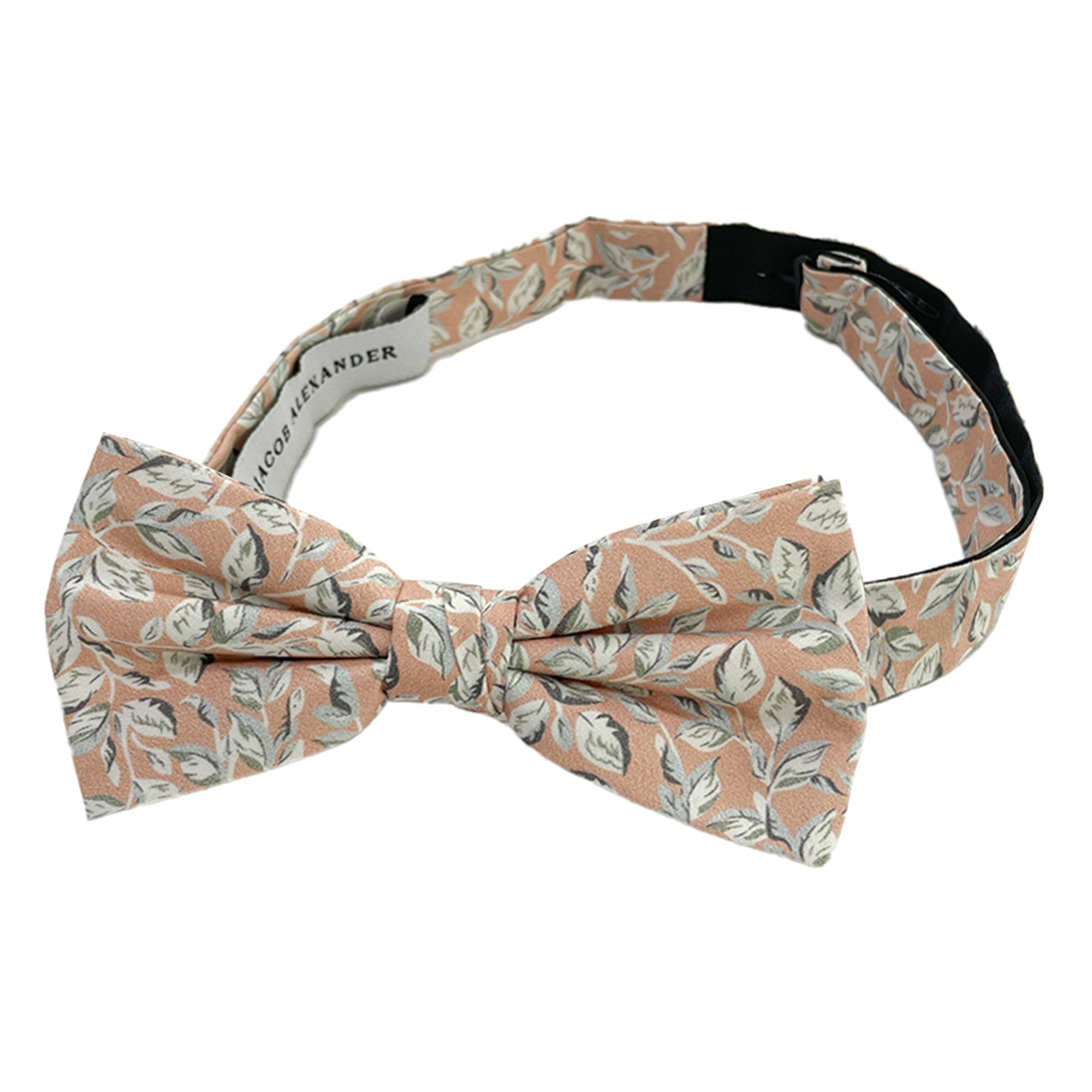 Jacob Alexander Men's Garden Vines Floral Pattern Pre-Tied Adjustable ...