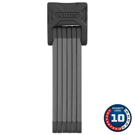 Abus, Bordo 6000, Folding lock with key, 90cm (3'), SH Bracket, Black ...