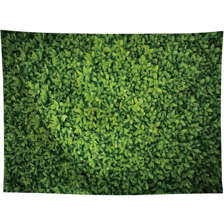 7x5ft Fabric Green Leaves Wall Backdrop for Photography Grass Floordrop ...
