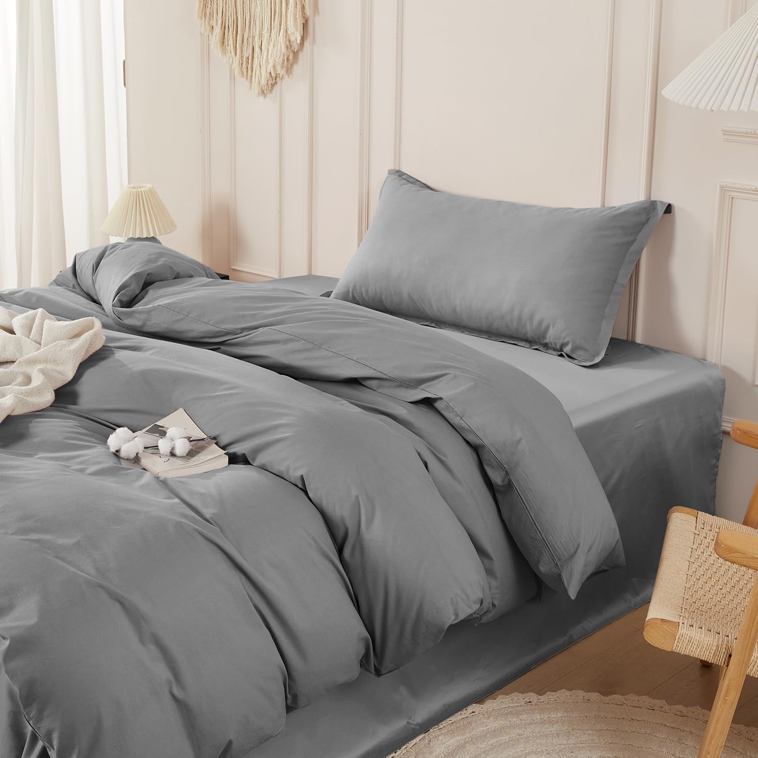 Click here for Rejoda-100 Washed Cotton Duvet Cover Queen Size Se... prices