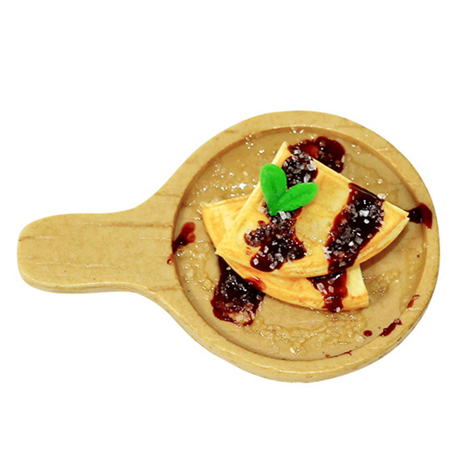 Miniature fake food Miniature Waffle decorated for dollhouse Art ...
