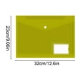 20 Pack A4 Clear Snap Button Document Folders, Plastic File Envelopes ...