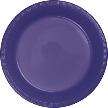 Plastic Neon Dinner Party Plates, Assorted Colors - Walmart.com