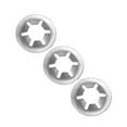 50 Packs Internal Tooth Starlock Push on Locking Washers, Stainless ...