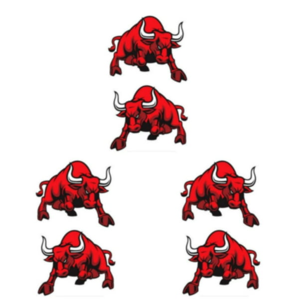 wolftale 2piece Removable Bull Sticker Waterproof And Long Lasting Wide ...