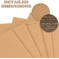 Corrugated Cardboard Sheets 4 x 6 inch, 1/8" Thickened Flat Cardboard ...