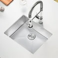 Akicon™ 23" Undermount Nano Single Bowl Stainless Steel Handmade ...