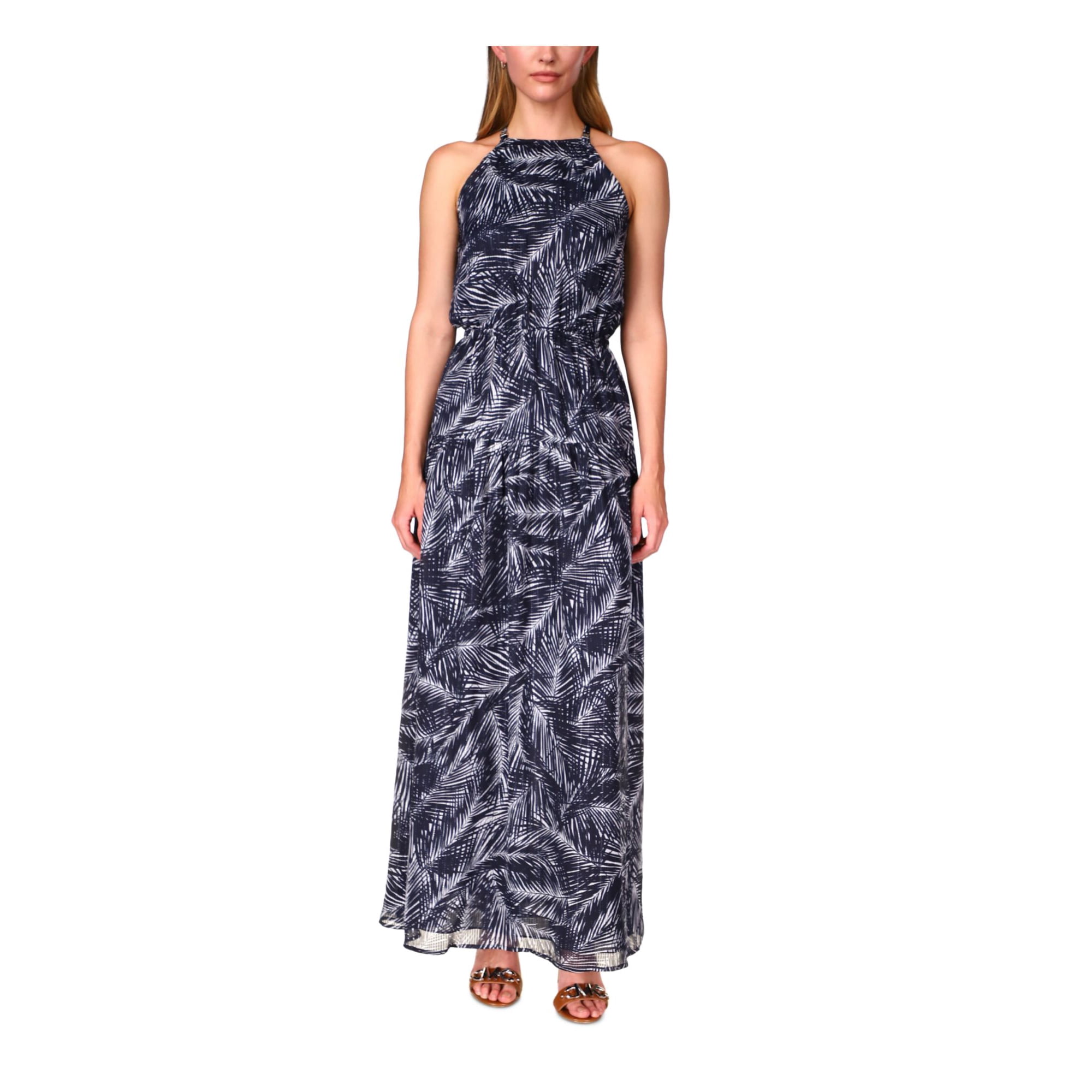 Michael kors maxi dress navy store