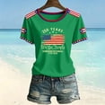 Womens 1776-2026 Shirts Patriotic Crew Neck Short Sleeve Tops Freedom ...