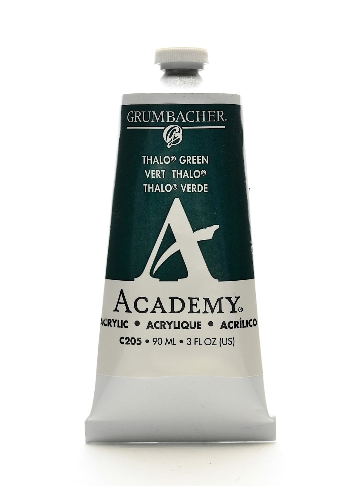 Academy Acrylic Colors thalo green blue shade, 3 oz. (90 ml) (pack of 3 ...