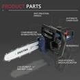 Dextra 20V Cordless Chainsaw Battery Powered Brushless Chain Saw for ...