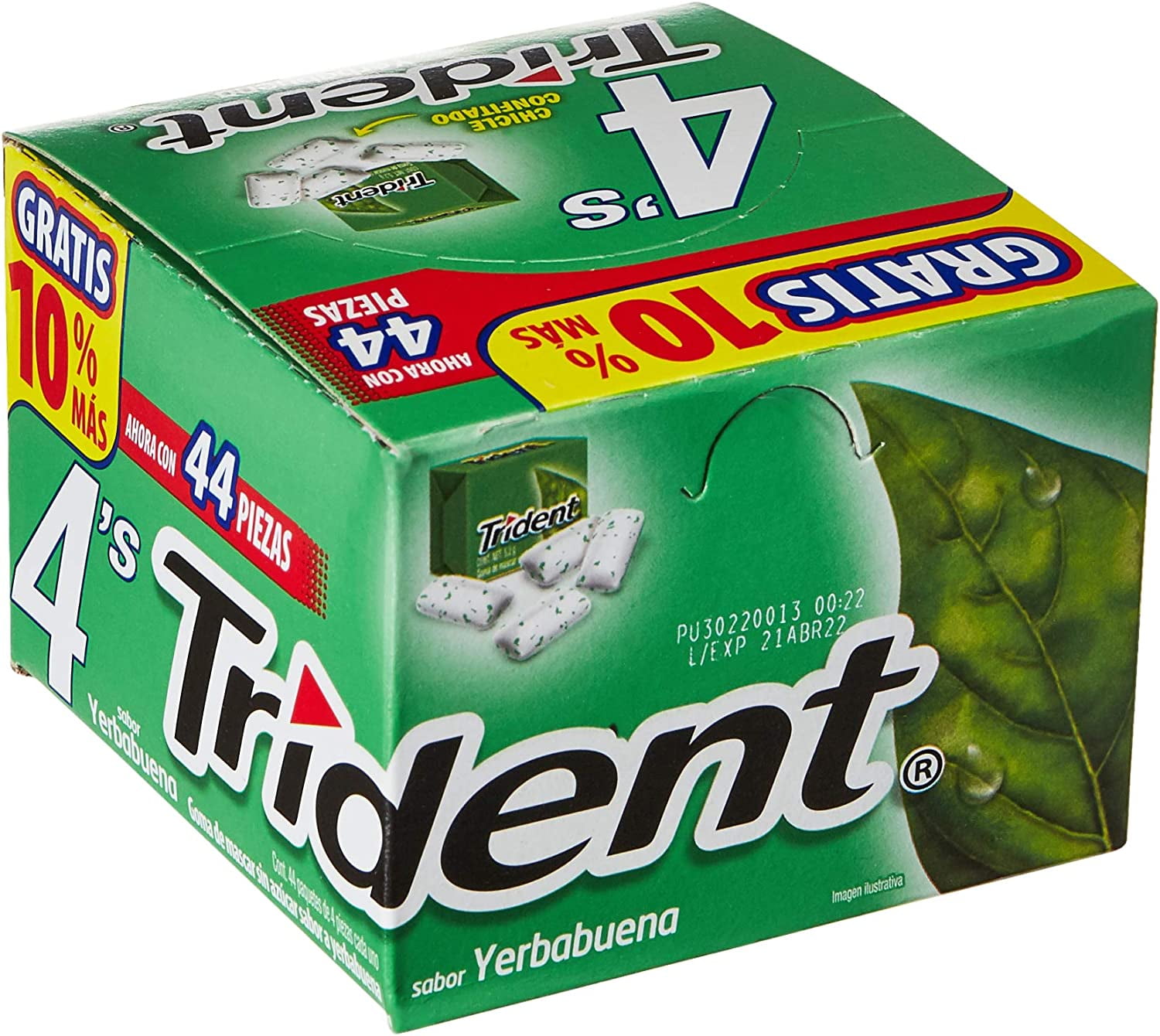 Trident, 4'S Yerba, 208 Gramos Trident 5E-EA9X-XQCF | Bodega Aurrera en ...