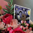 3drose, Cute Funny Wombat in Starry Night Art, 6 Greeting Cards with ...