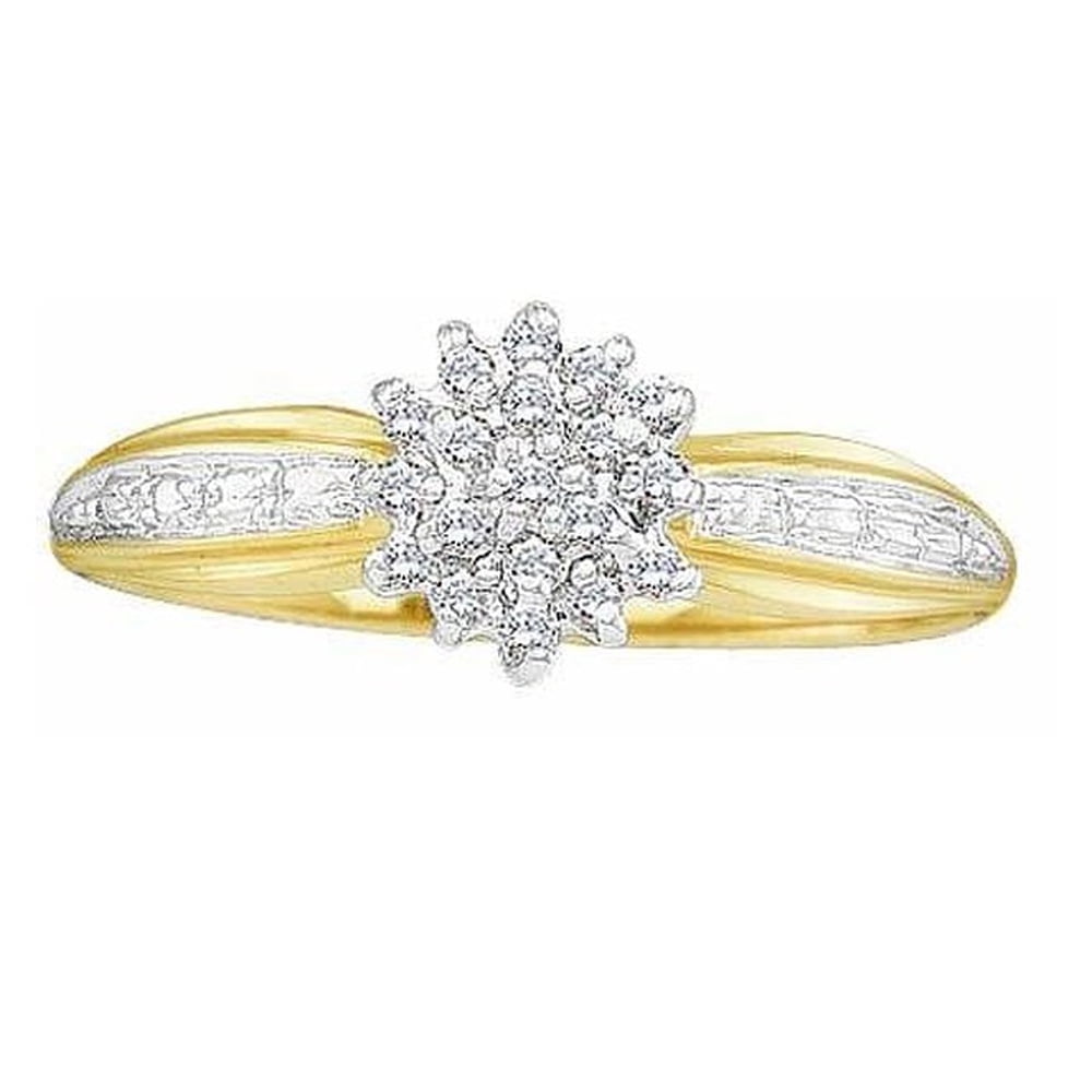 Click here for Dazzlingrock Collection 0.12 Carat (Ctw) 10k Round... prices