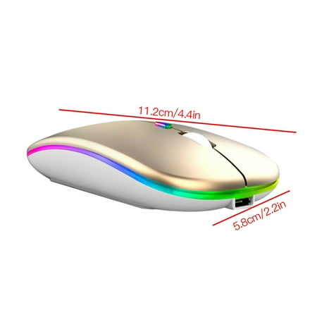 Computer Mouse PC Laptop Accessories Silent Metal Scroll Wheel Mouse ...