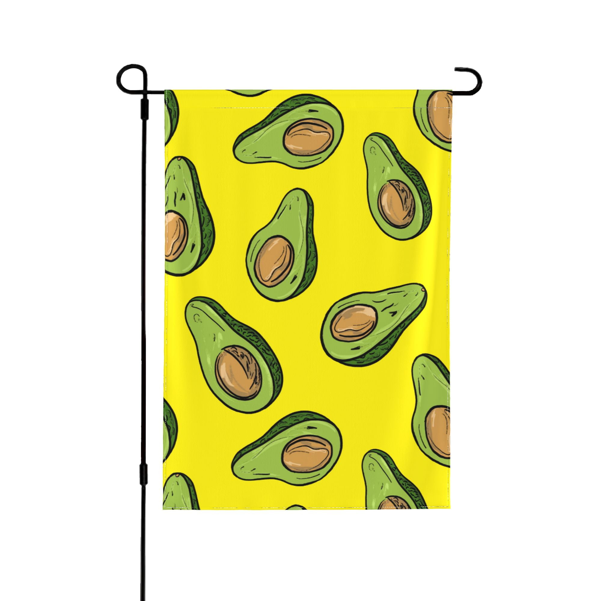 XMXY Yellow Avocado Pattern Garden Flags Double Sided,Farmhouse Holiday ...