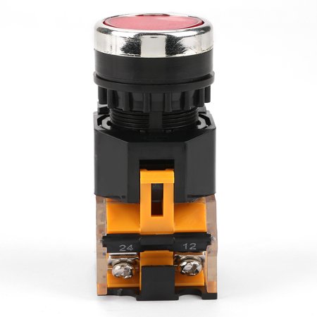 TOPINCN Self-Locking Button Switch, Button Switch,Self-Locking Flat ...