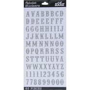 CPE Stick It Felt Letters & Numbers 2" White - Walmart.com