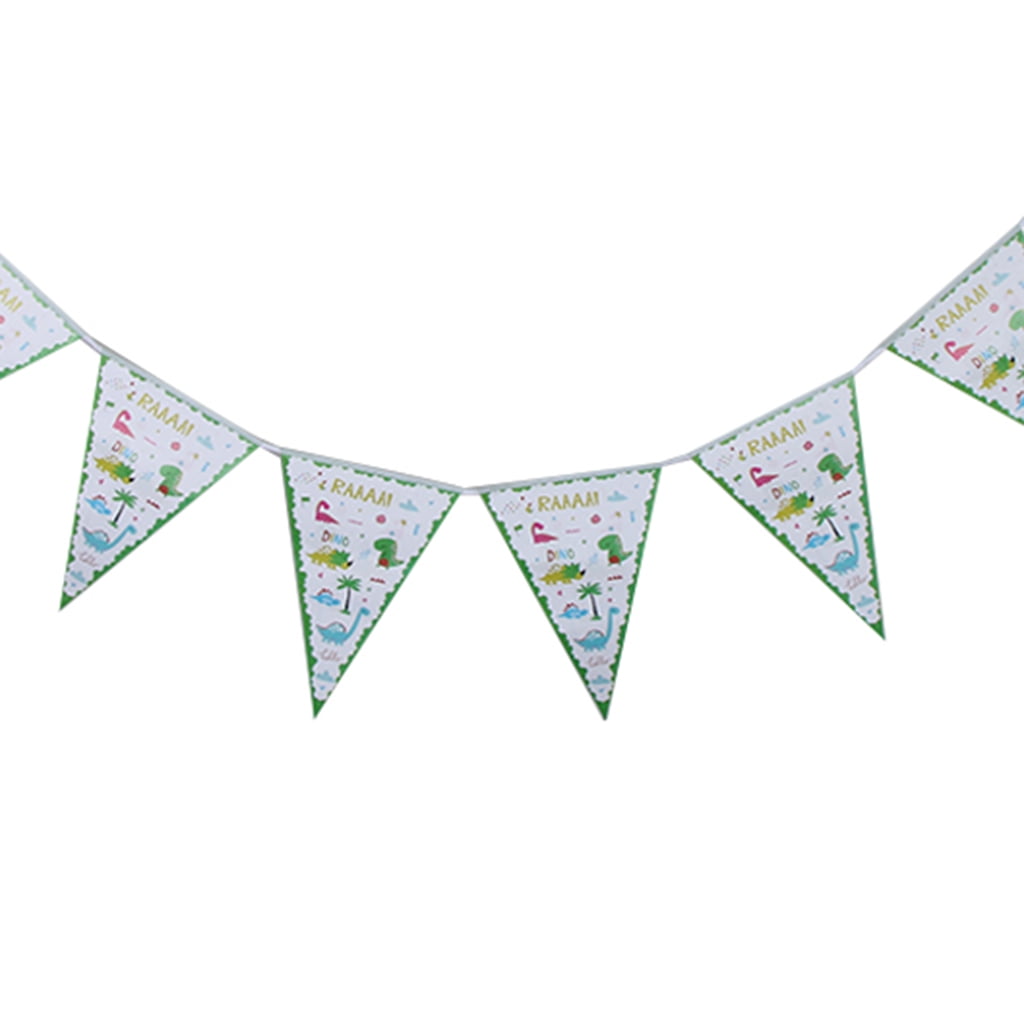 Dinosaurios Tema Papel Bunting Banner Banderín Colgando Garland Foto ...