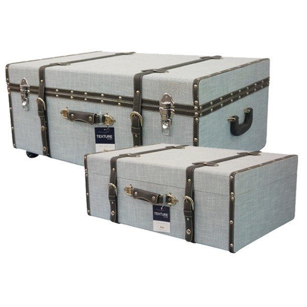 Soft Blue Texture - Set of (2) Trunks - Walmart.com