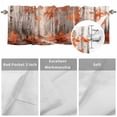 Curtain Valance for Windows, Abstract Autumn Birch Forest Trees Kitchen ...