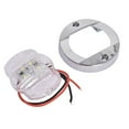 SEBLAFF 2 x 3inch Round Marine White 6 SMD LED Transom Mount Stern ...