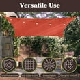 Pure Garden 10x13ft Sun Shade Sail – UV-Blocking Outdoor Canopy with D ...