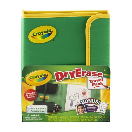 Crayola Dry Erase Crayon Activity Center Travel Pack - Walmart.com