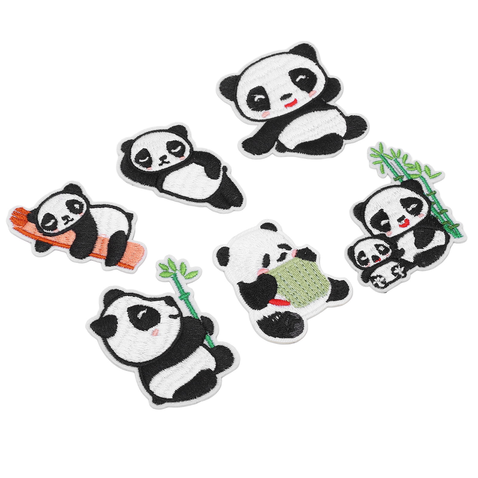 Click here for Unbranded Panda Embroidery Patch6pcs Panda Embroid... prices