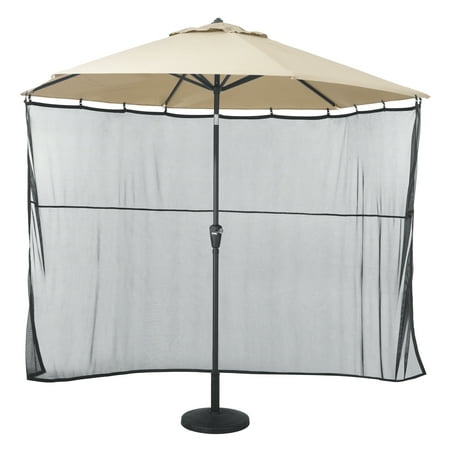 Classic Accessories Universal Patio Umbrella Shade Screen, Black ...