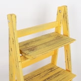Milltown Merchants Distressed Ladder Shelf - Rustic Leaning Bookshelf ...