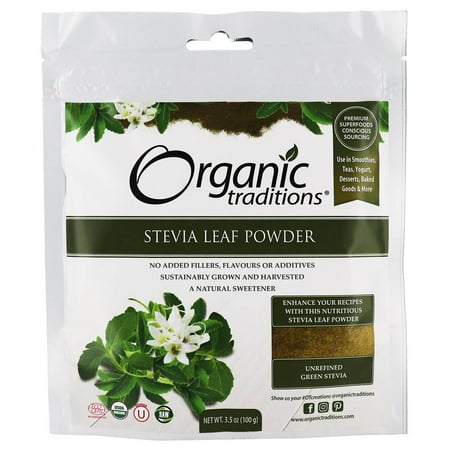Organic Traditions - Stevia Leaf Powder - 3.5 oz. | Walmart Canada