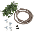 Reptile Bend-A-Branch Vines Flexible Leaves Pet Habitat Decor Climber ...