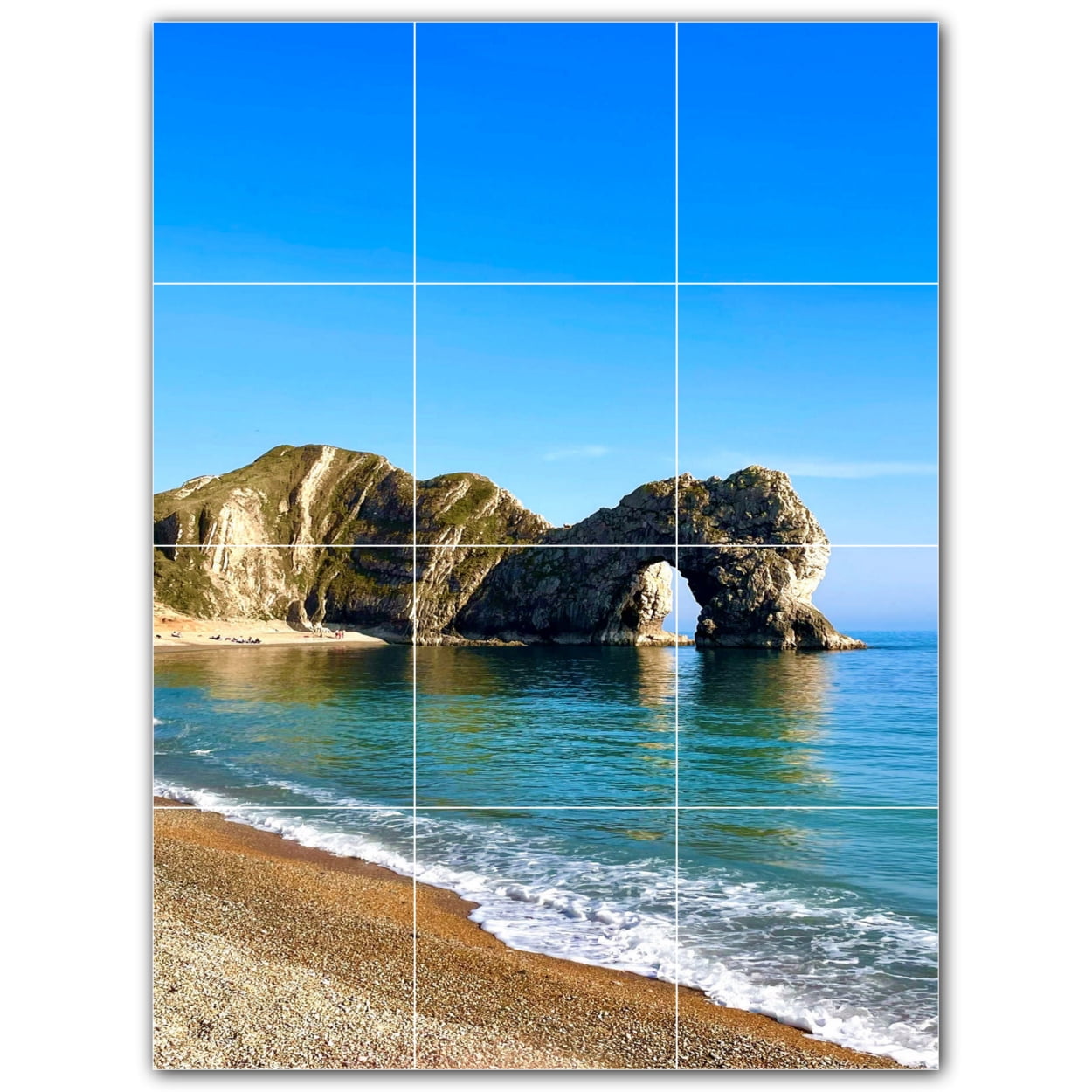 Picture-Tiles.com: Beach Ceramic Tile Wall Mural WAL500051-34M. 18"W x ...