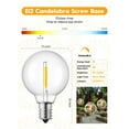 G40 Replacement LED Light Bulbs, 25 Pack Clear Globe Bulb fits E12 C7 ...
